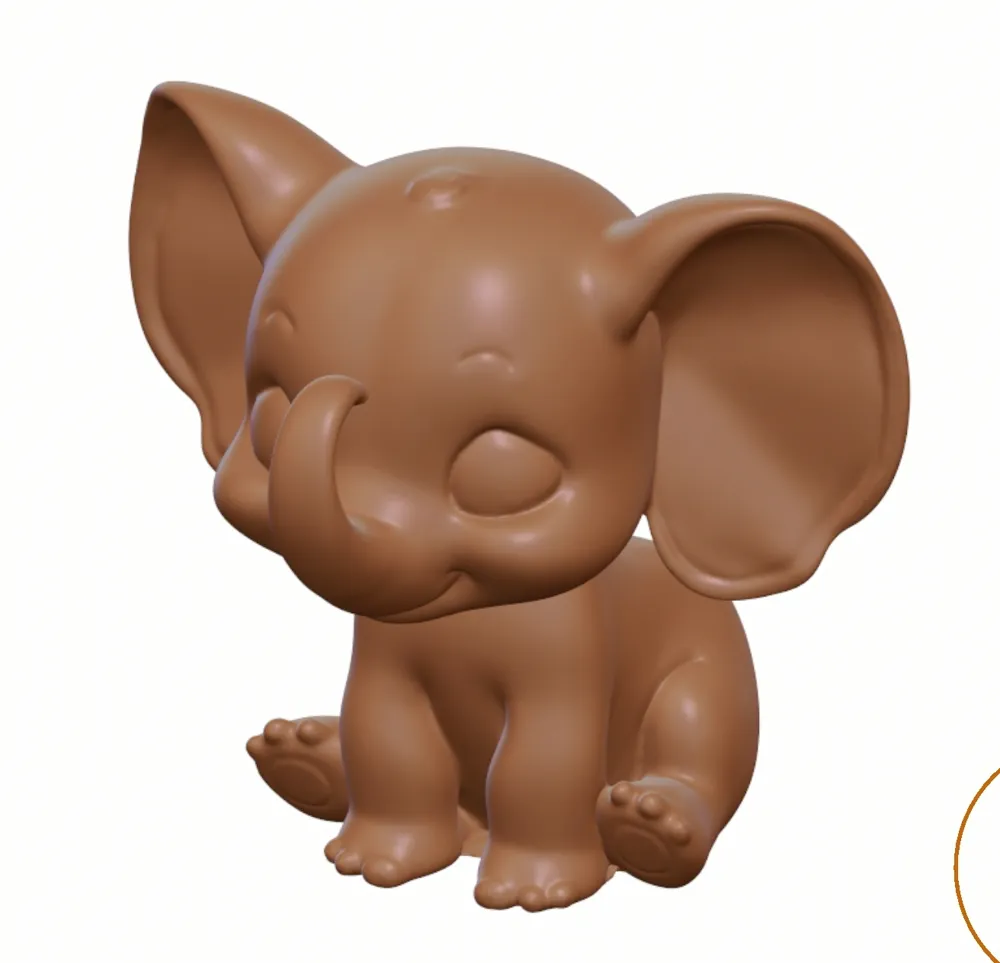Cute chibi elephant by Valkyrie Forge MakerWorld: Download Free 3D Models