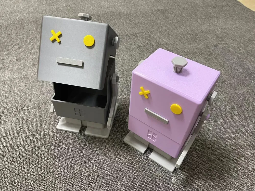 Square Robot Multi-purpose Storage Box Desktop Decoration by Noke ...