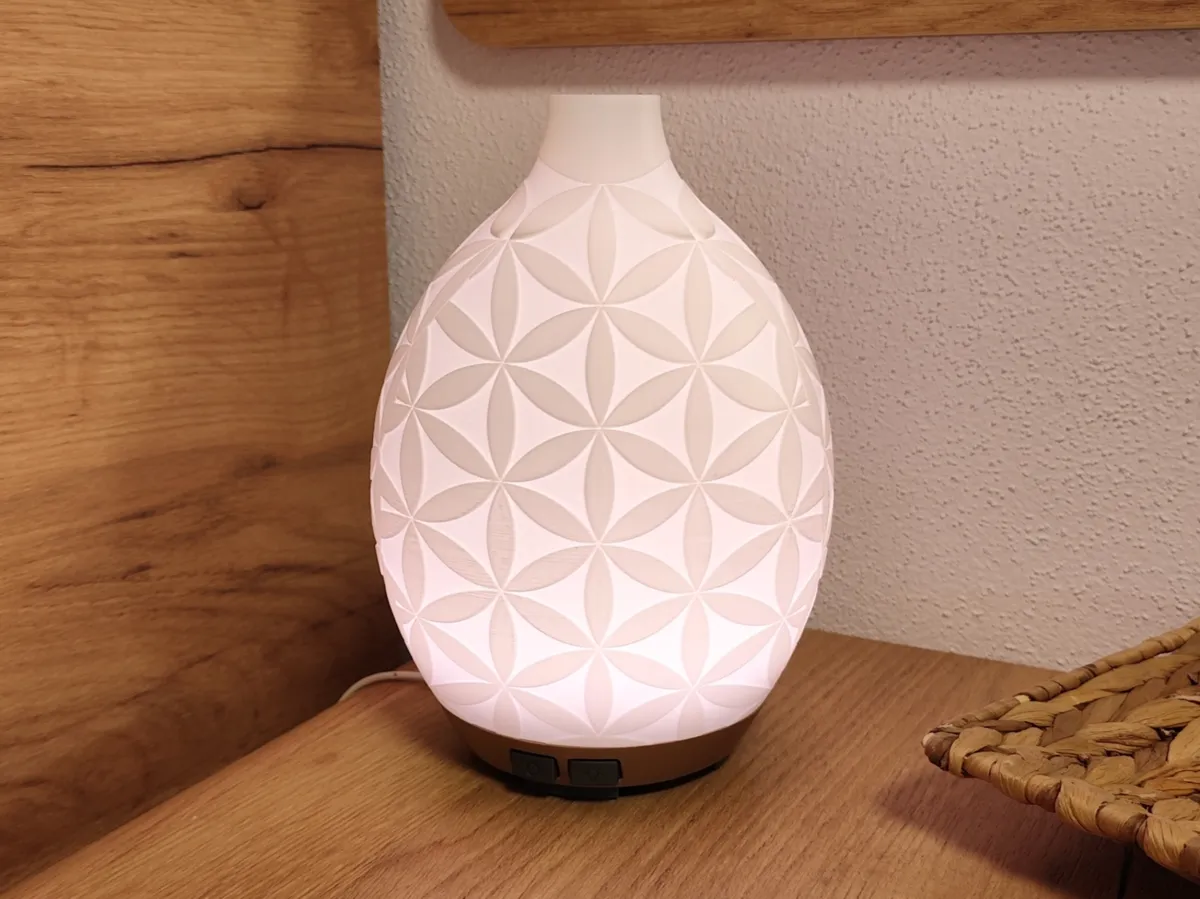 Young Living Diffuser Cover - Flower of Life - Free 3D Print Model ...