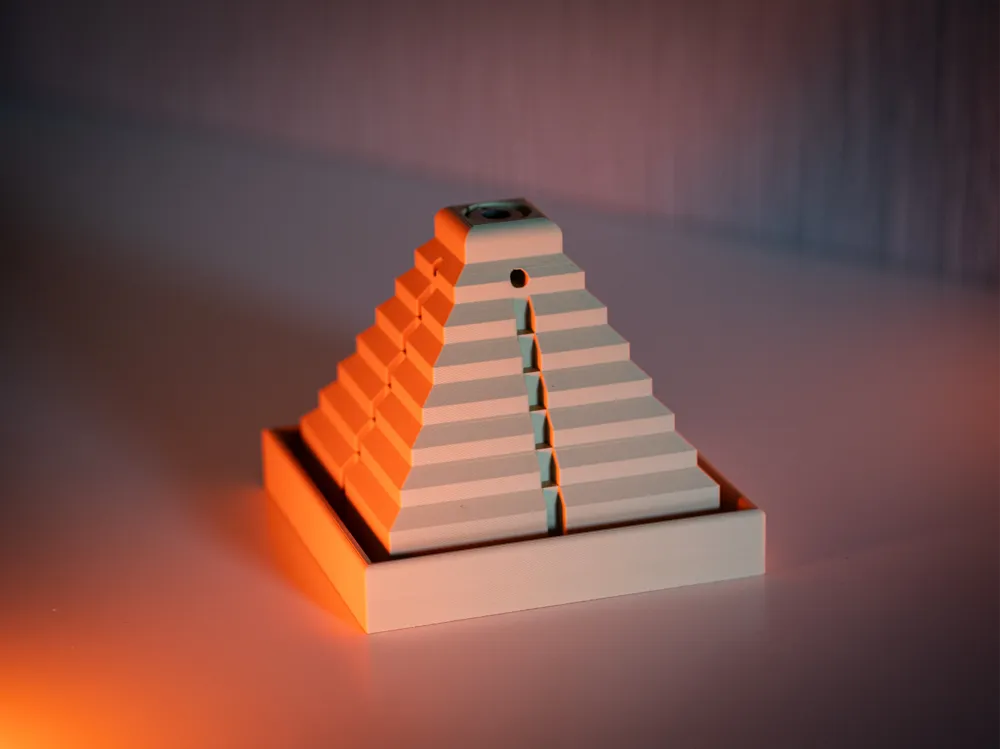 big aztec pyramid incense holder by bjoernstudio MakerWorld: Download ...