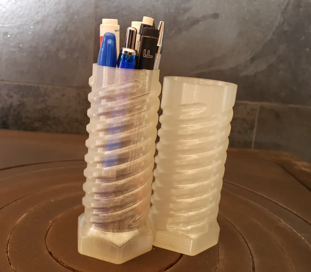 HT²C OpenSCAD Hexagon Threaded Tube Container by yahbluez - MakerWorld
