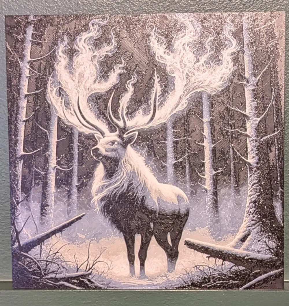 A Stag in snowy woods by HolyFirexx MakerWorld: Download Free 3D Models