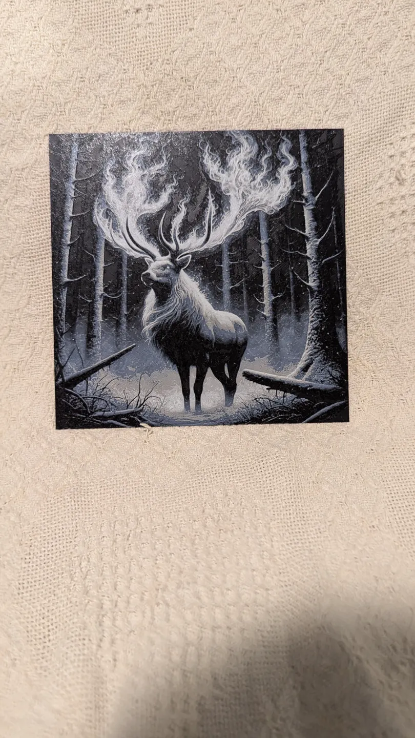 A Stag in snowy woods by HolyFirexx MakerWorld: Download Free 3D Models