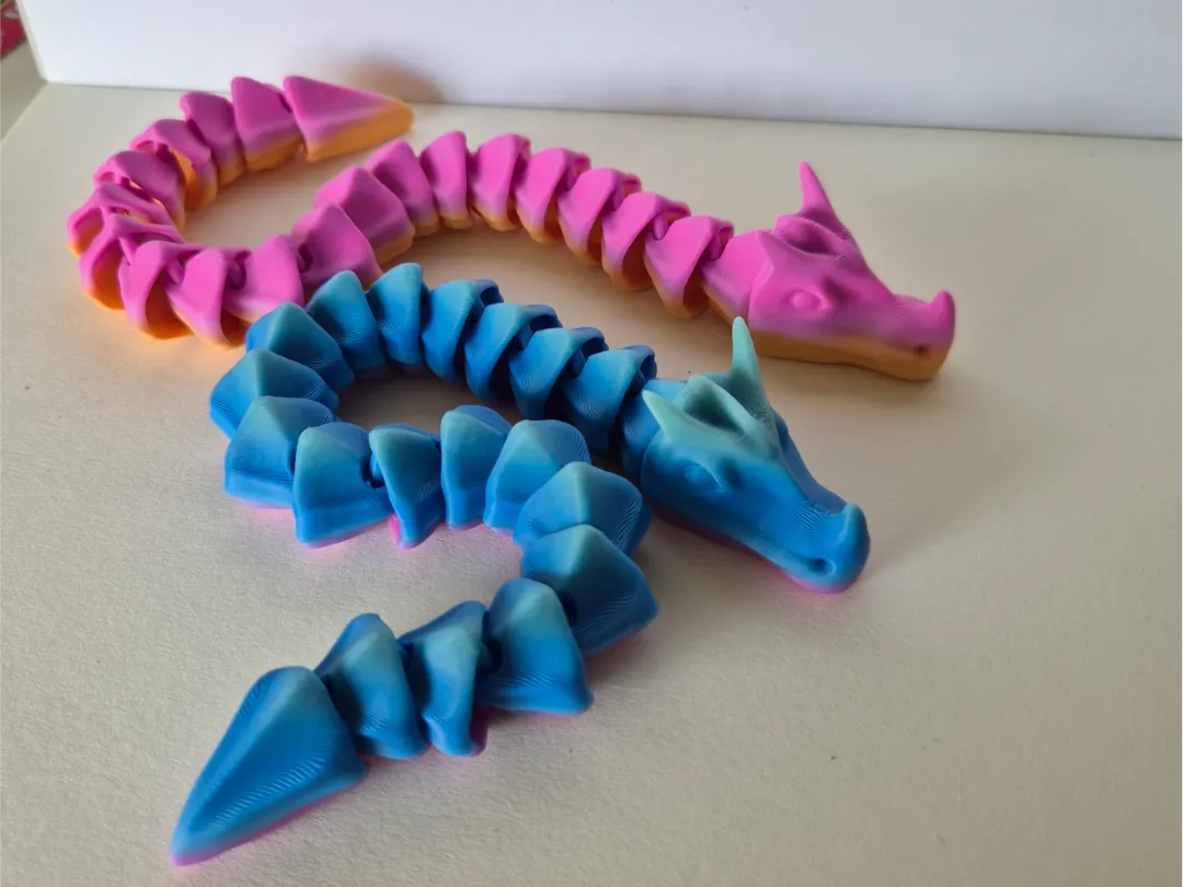Smooth Articulated Dragon - Free 3D Print Model - MakerWorld
