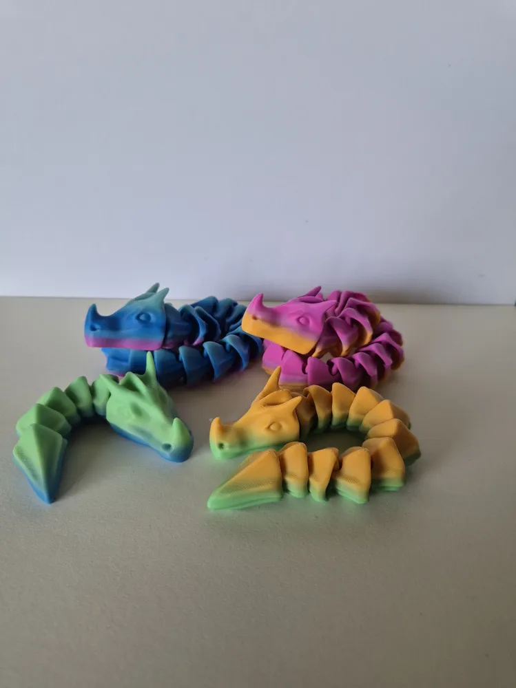 Smooth Articulated Dragon - Free 3D Print Model - MakerWorld