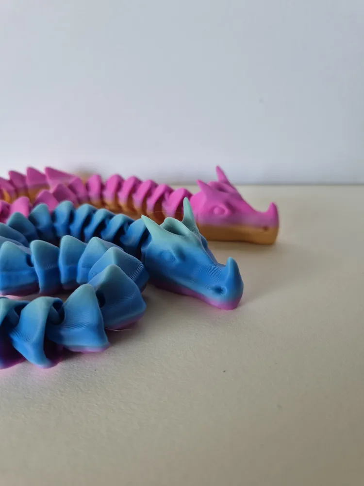 Smooth Articulated Dragon - Free 3D Print Model - MakerWorld