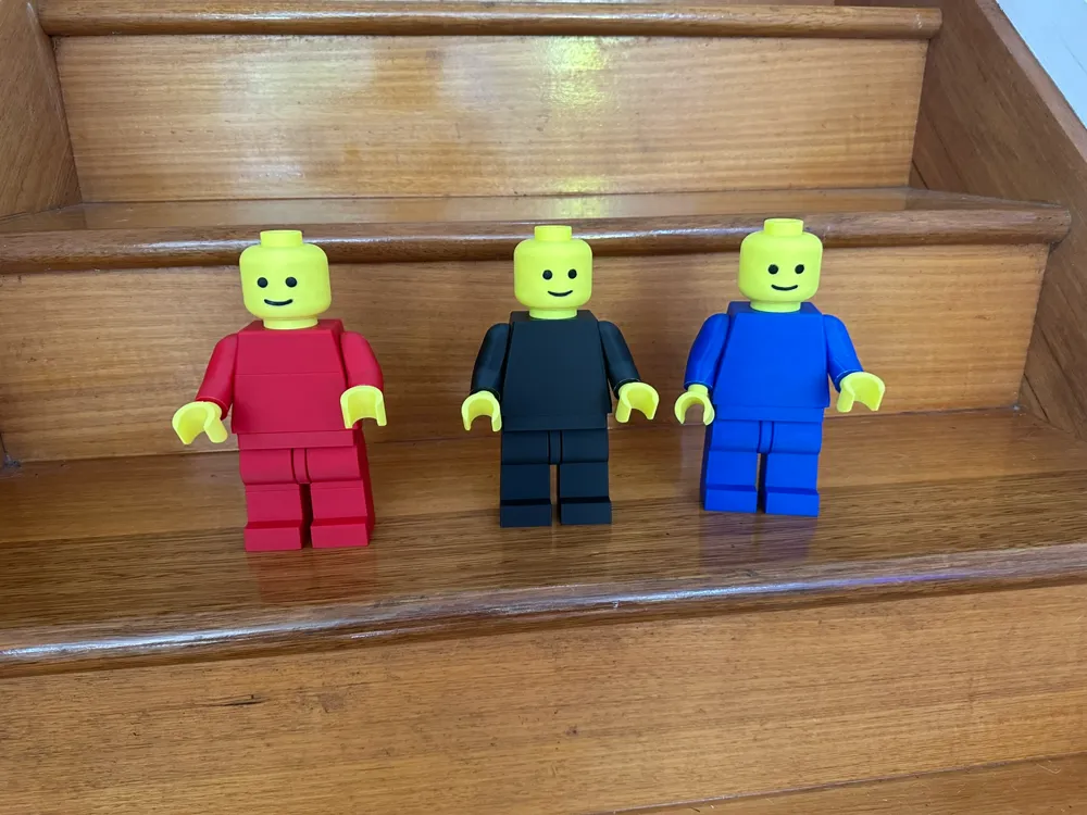 Mega Brick Minifigure 50% Scale of 10:1 Remixed by DM_AusMakerWorld ...