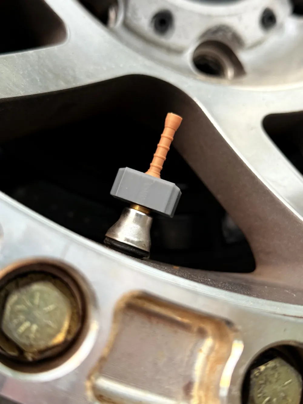 Valve Stem Caps : Thor's Hammer! - Free 3D Print Model - MakerWorld