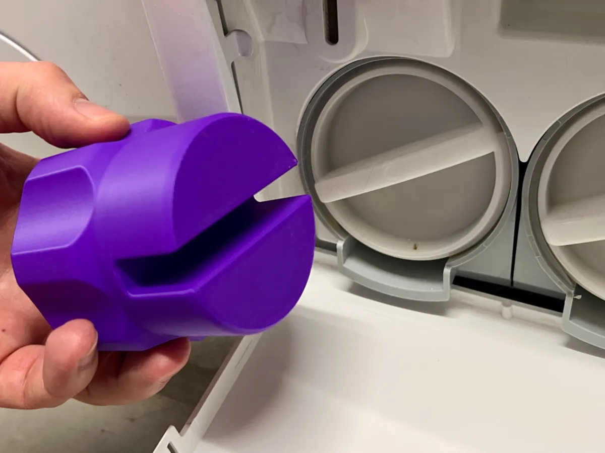 Miele washing machines, wama, fluff filter, handle - Free 3D Print ...