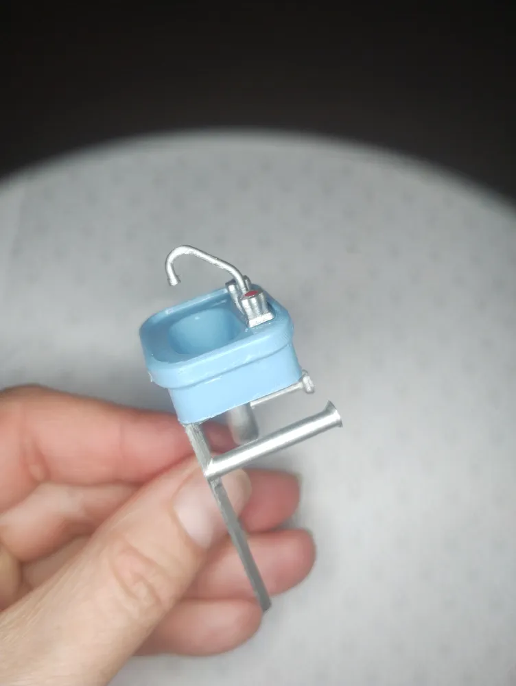 Lavabo de Salle de Bain Rétro Miniature - Modèle d'Impression 3D ...