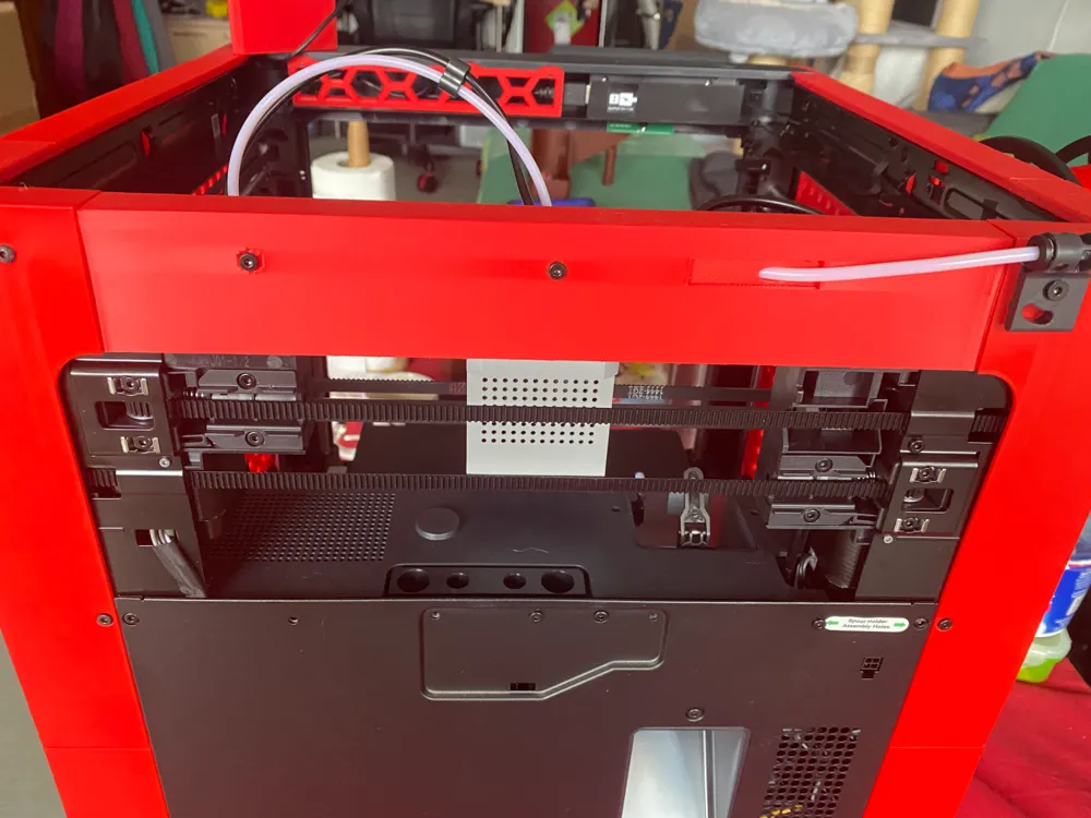 Bambu Lab P1P Rear-Cover whith opening PTFE tube Remixed by scorp aka ...