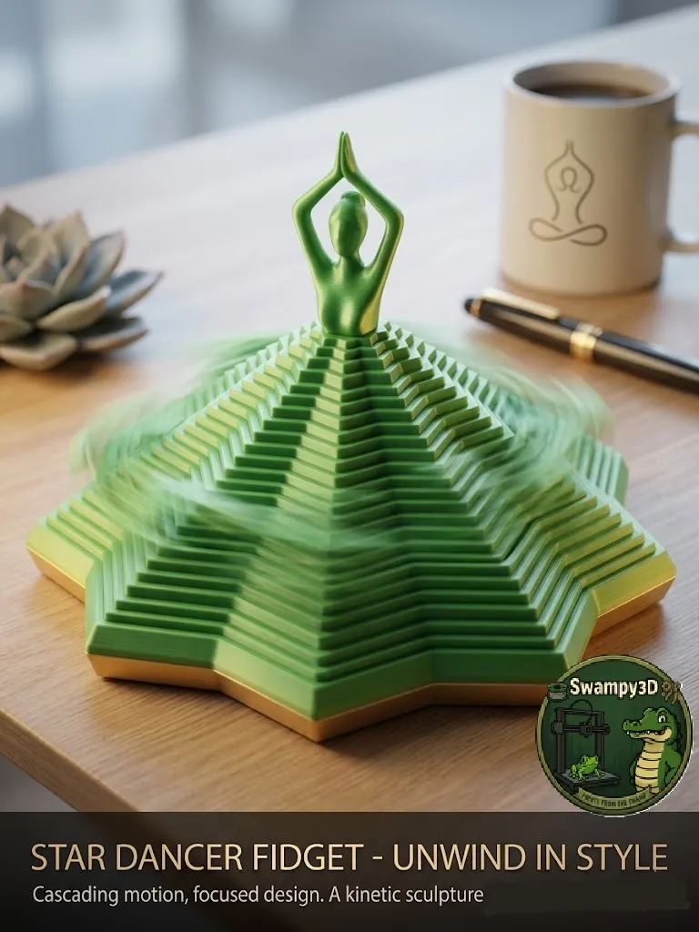 star dancer fidget twist - Free 3D Print Model - MakerWorld