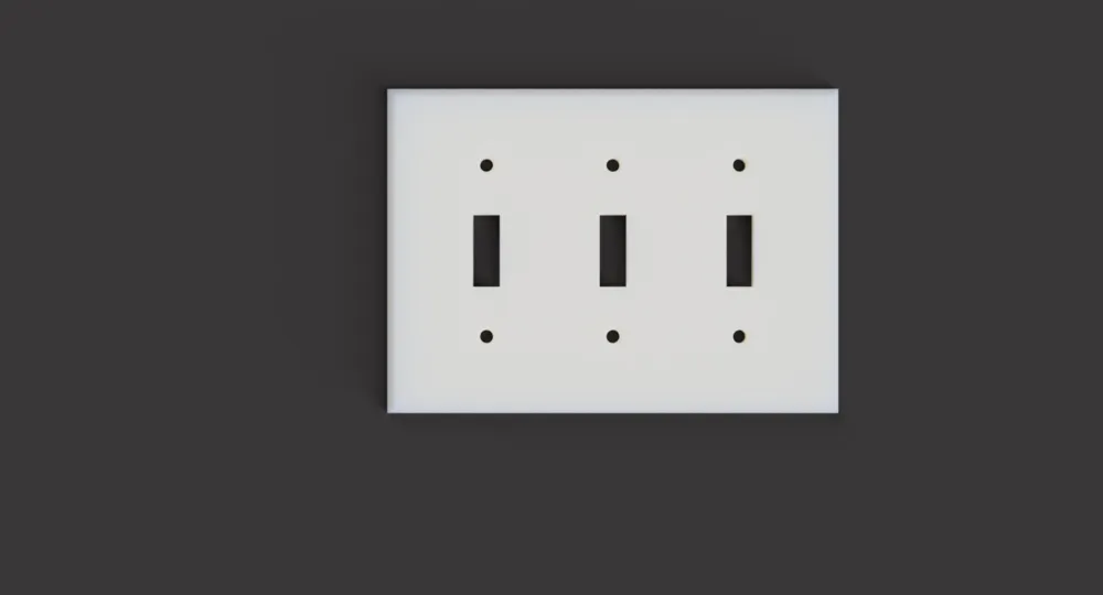 Triple Light Switch Cover by 3D Review MakerWorld: Download Free 3D Models