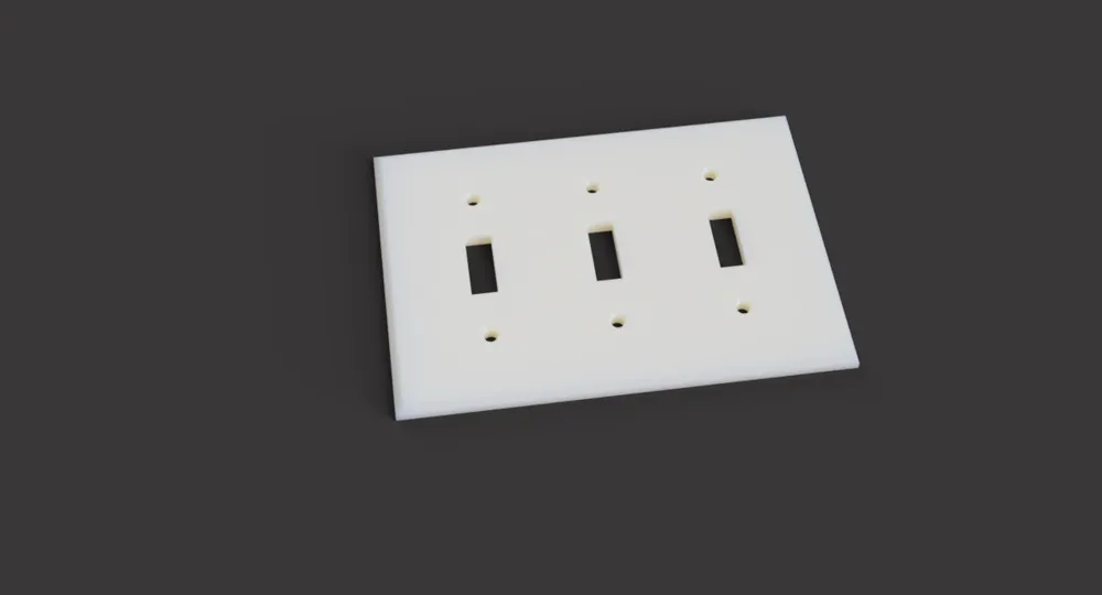 Triple Light Switch Cover by 3D Review MakerWorld: Download Free 3D Models
