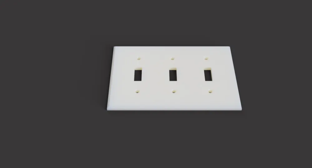 Triple Light Switch Cover by 3D Review MakerWorld: Download Free 3D Models
