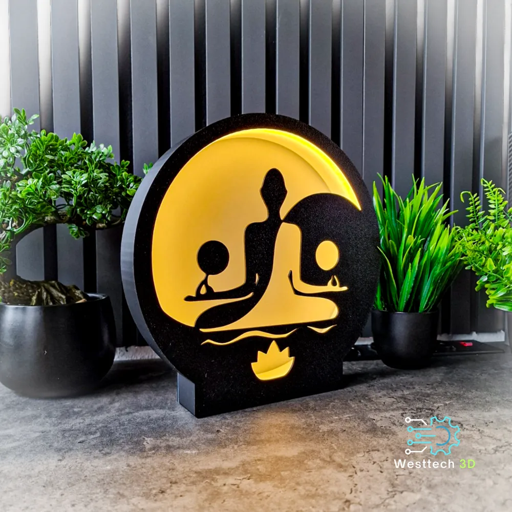 Ying & Yang LED Lampe by Westtech 3DMakerWorld: Download Free 3D Models