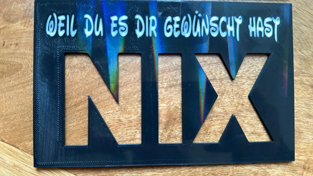 Weil Du es Dir Gewünscht hast NIX - Geld Geldgeschenk Karte by ...