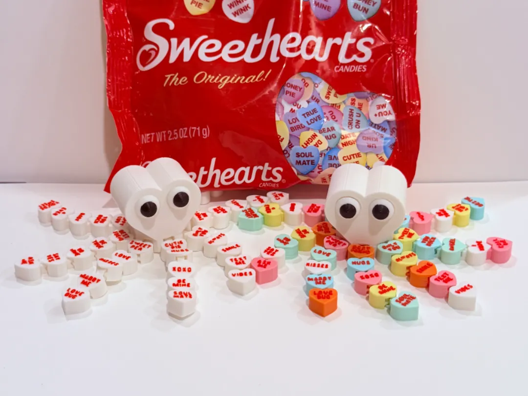 Conversation Heart Octopus - Articulated - Free 3D Print Model - MakerWorld