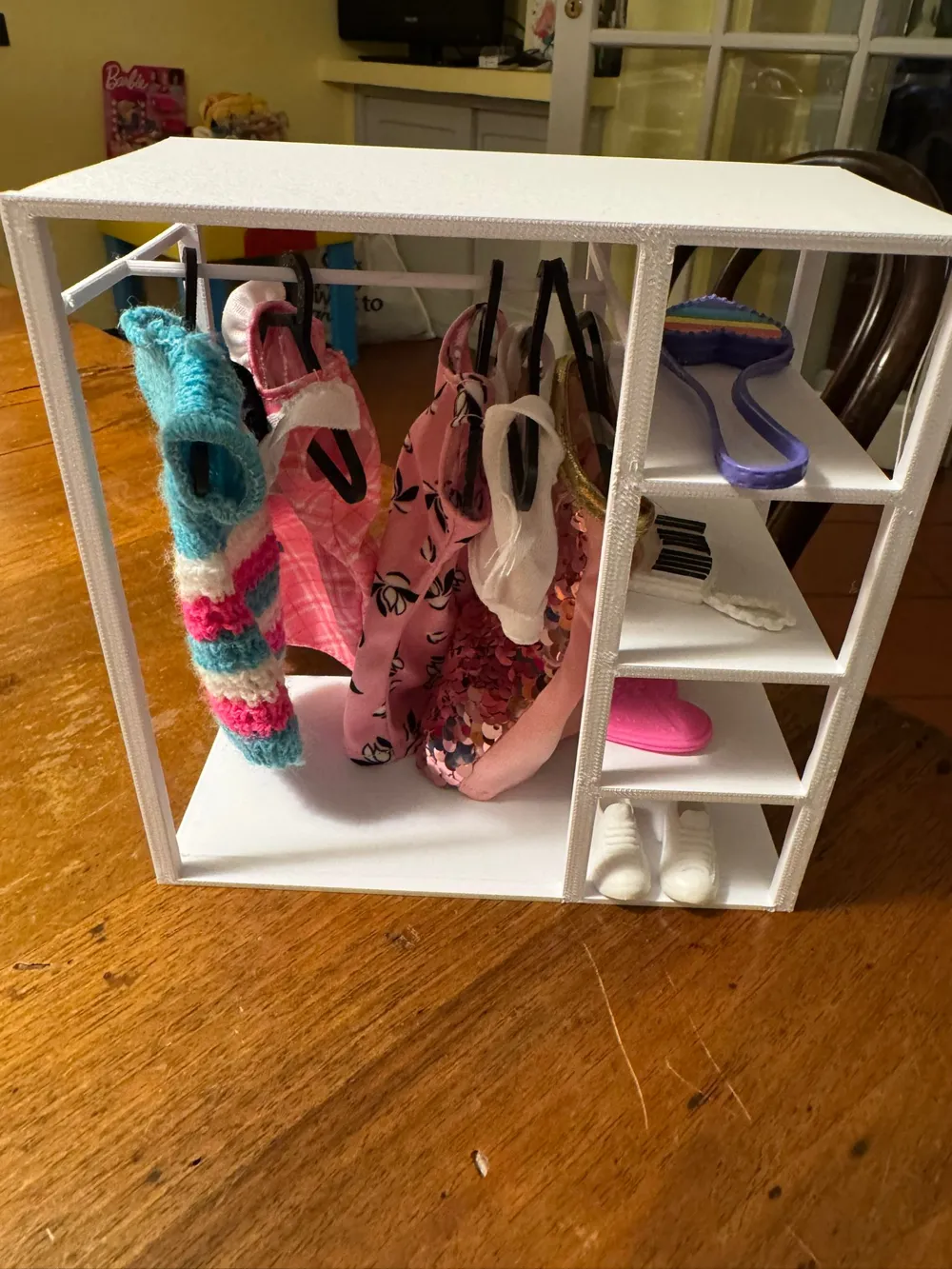 GlamDoll Closet – Mini Barbie Wardrobe - Free 3D Print Model - MakerWorld