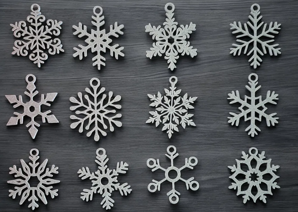 12 snowflakes for christmas decoration by C4U - MakerWorld