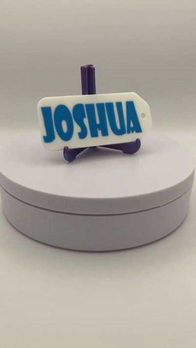 Joshua, name tag, keychain accessory by Bens3Dnameplates - MakerWorld