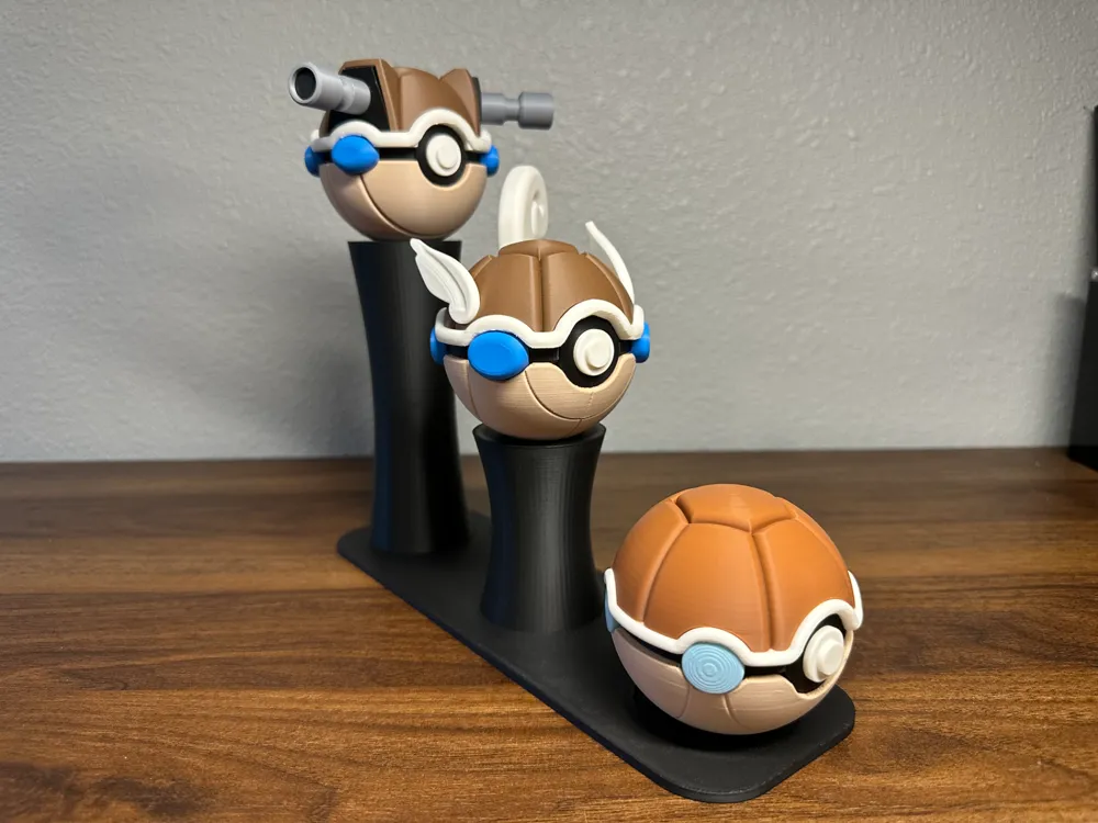3 Tier Pokeball Display Stand by Ready to Print 3D - MakerWorld