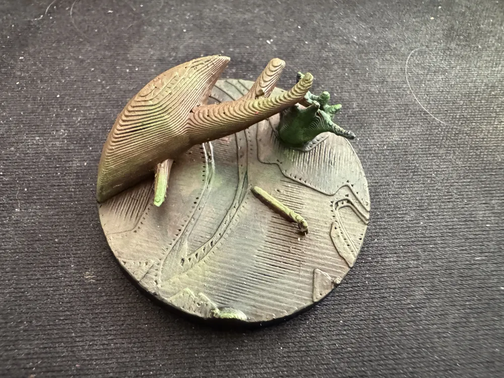40mm tabletop base with muddy terrain features by Kami MakerWorld ...