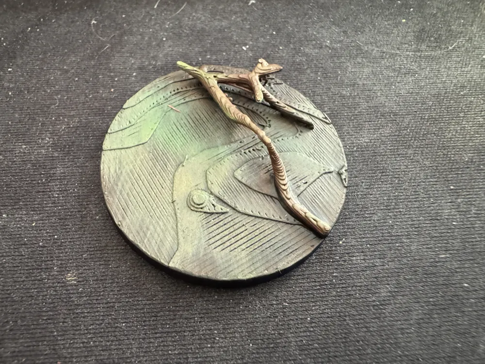 40mm tabletop base with muddy terrain features by Kami MakerWorld ...