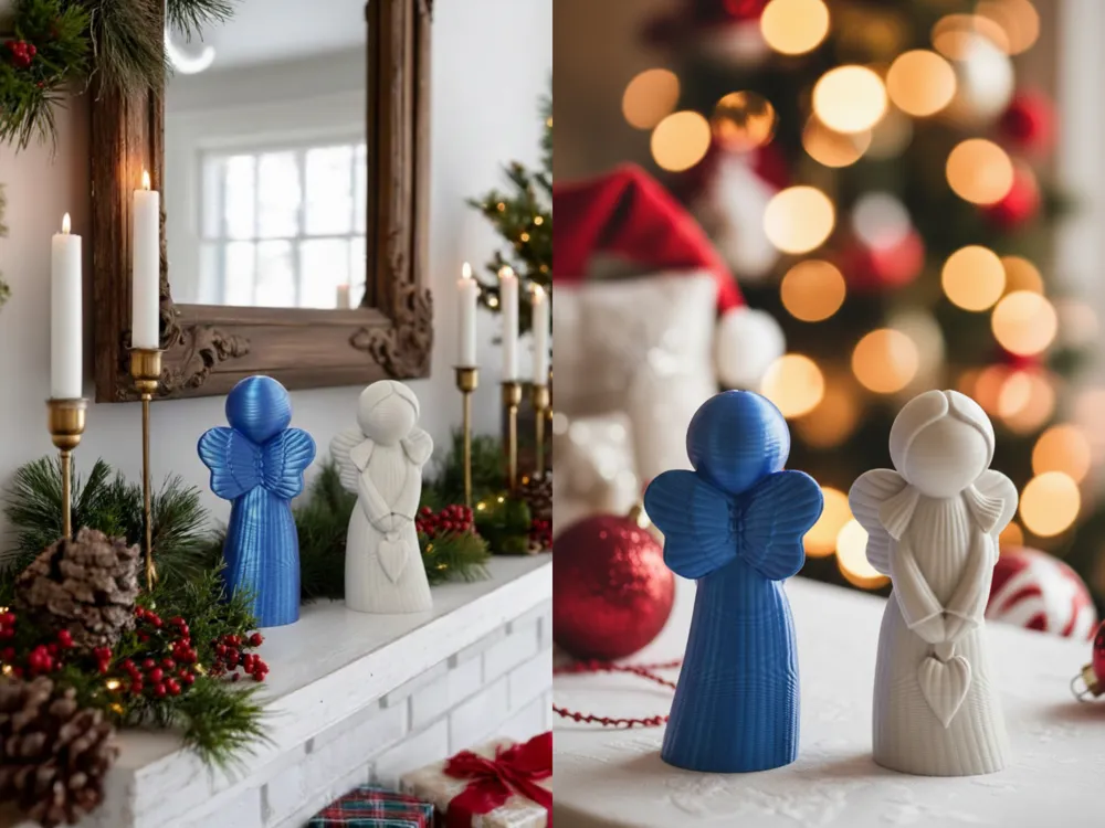 Pori-Decor Christmas Angel - Free 3D Print Model - MakerWorld