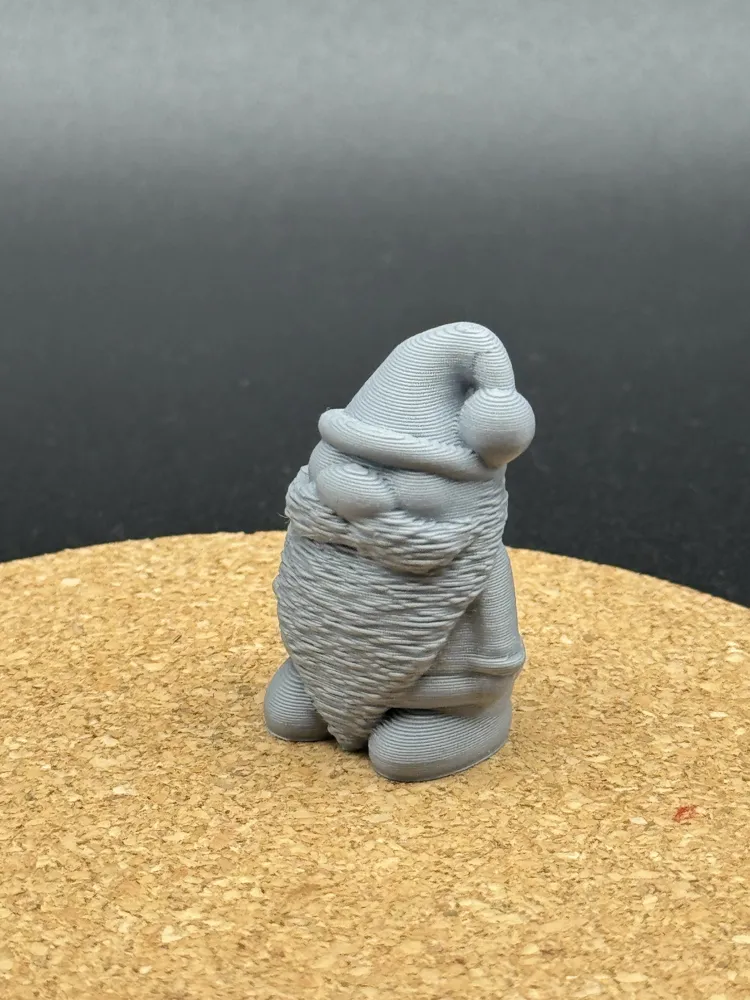 Mini Santa Gnome Christmas Figurine & Fuzzy Beard by Folk & Forge MakerWorld: Download Free 3D ...