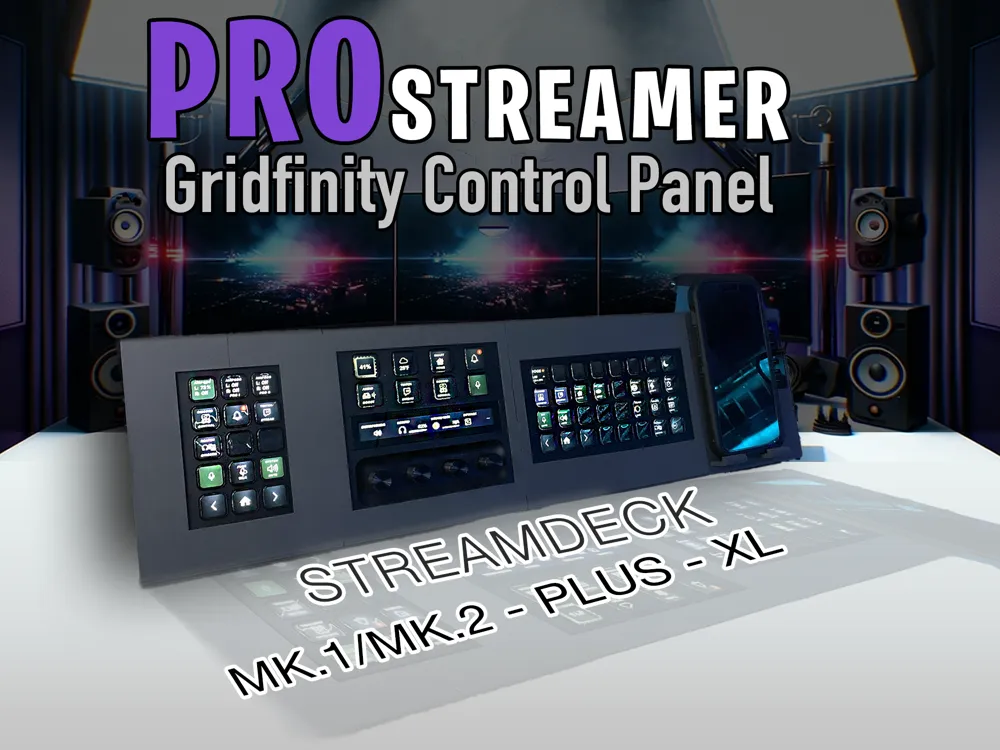 Pro Streamer XL Control Panel by K2_Kevin MakerWorld: Download Free 3D ...