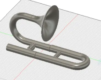 Piccolo Trombone Updated (mini trombone) - Free 3D Print Model - MakerWorld