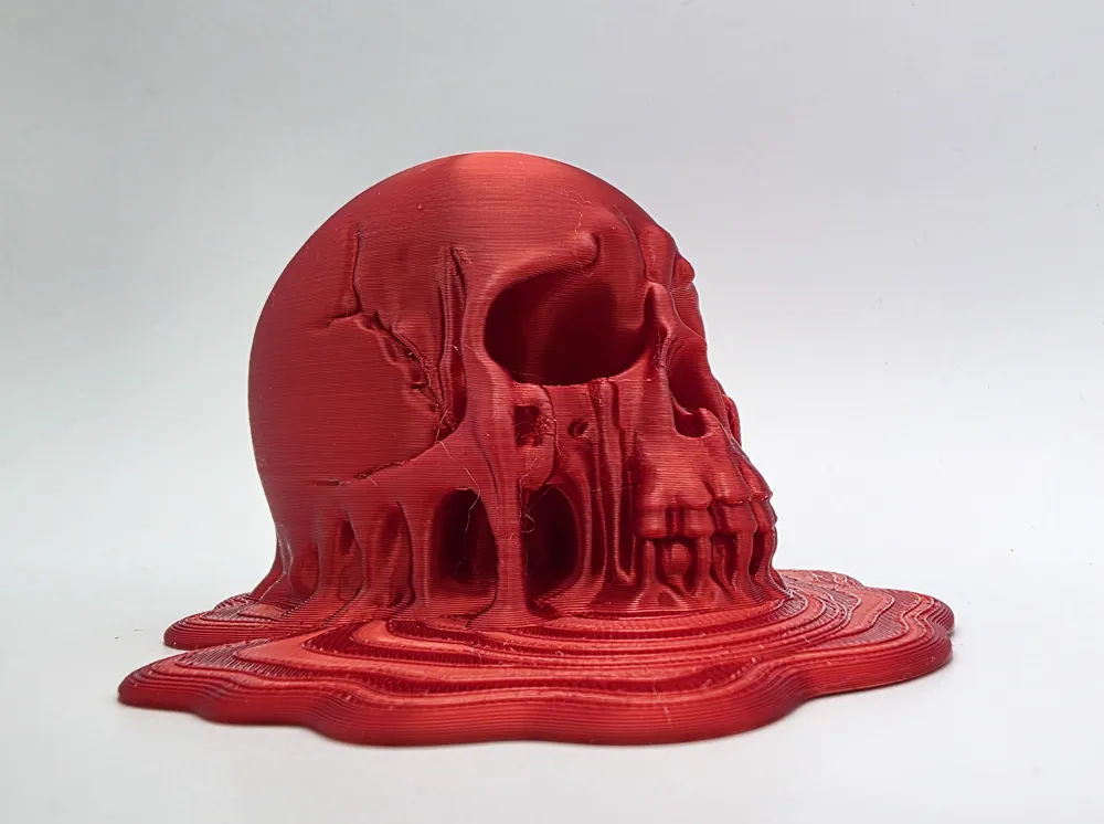 Melting Skull - No Supports - Free 3D Print Model - MakerWorld