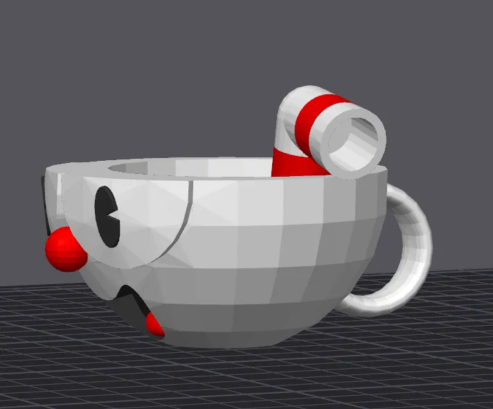 Cuphead head model by Eblok - MakerWorld