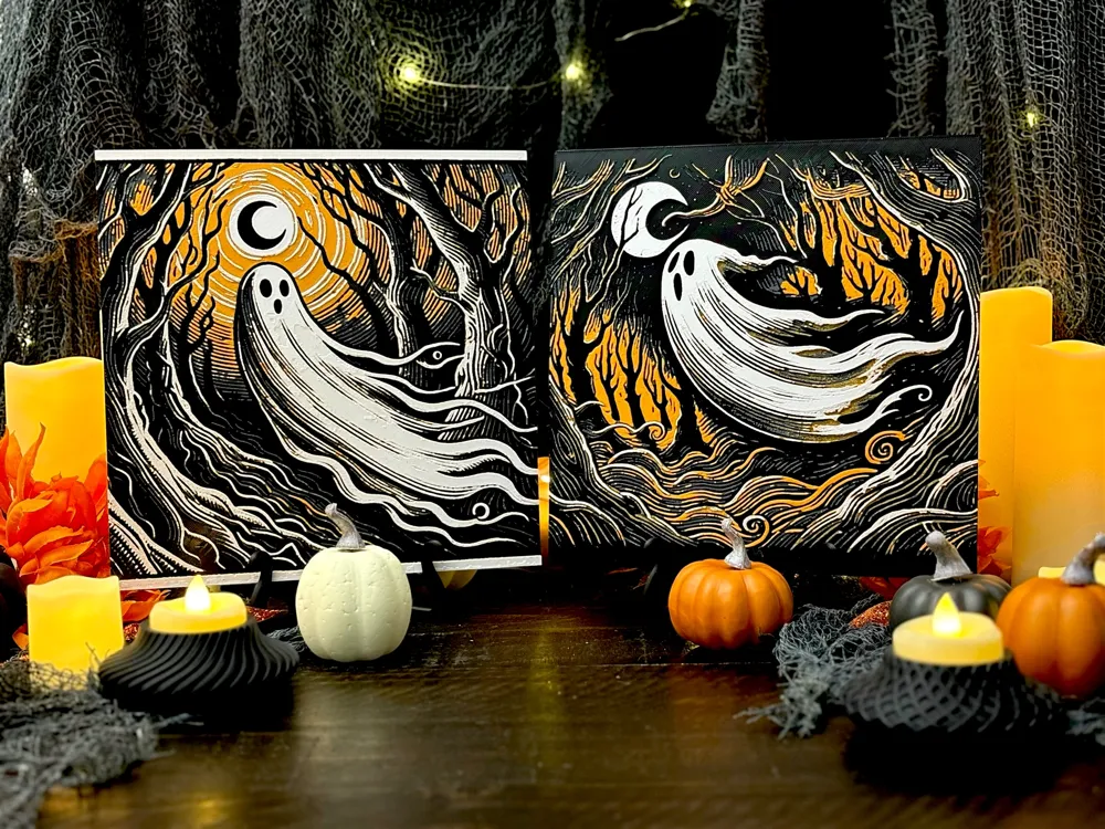 "Whispers Through the Hollow" - Ghost 1 Hueforge by Manic 3D Prints ...