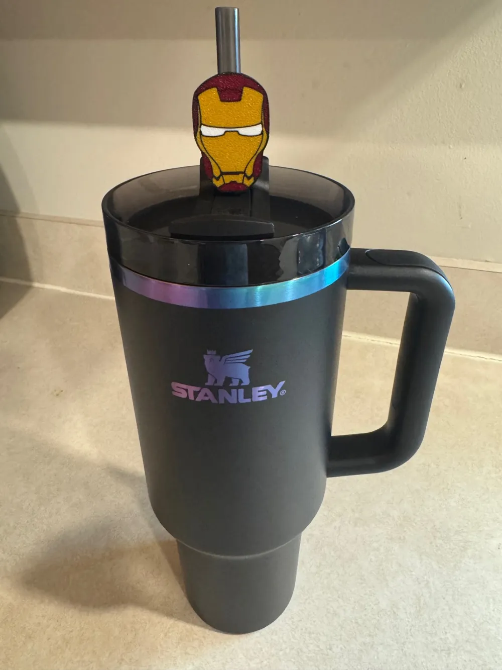 Iron Man Stanley Cup Straw Topper by Carman3DMakerWorld: Download Free ...