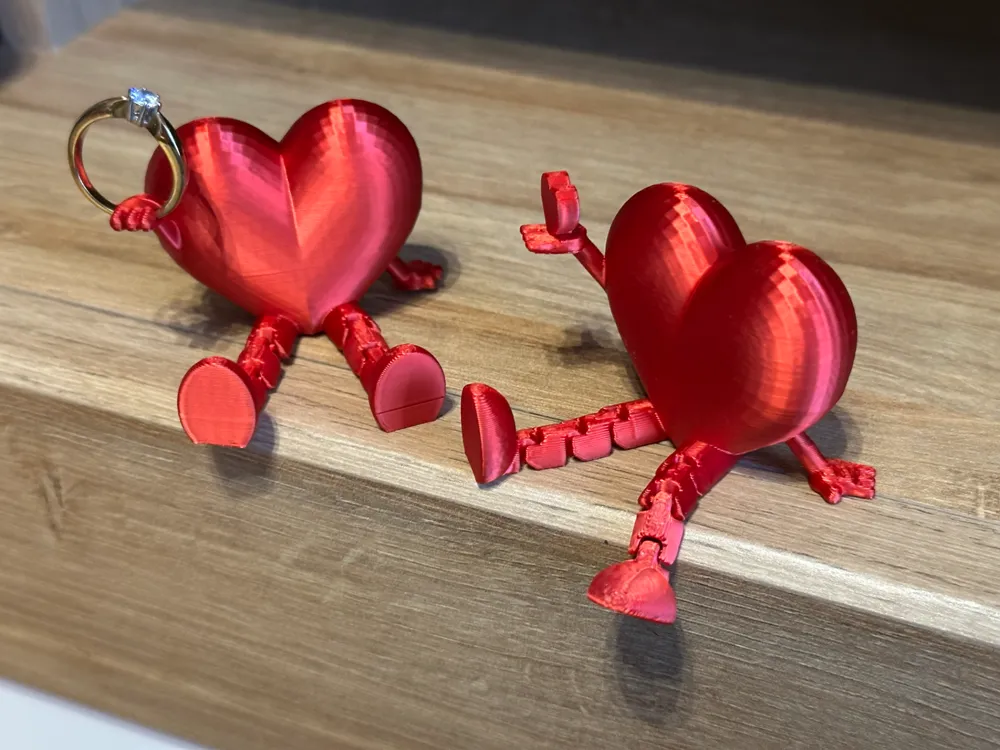 Articulated Hearts - 4 models - Valentine's Day - Free 3D Print Model ...