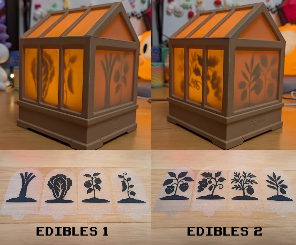 The Greenhouse | Golden Grove Lamps Series - Free 3D Print Model - MakerWorld