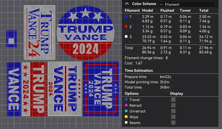 Trump Vance 2024 Political Magnets by ShopTeacher - MakerWorld