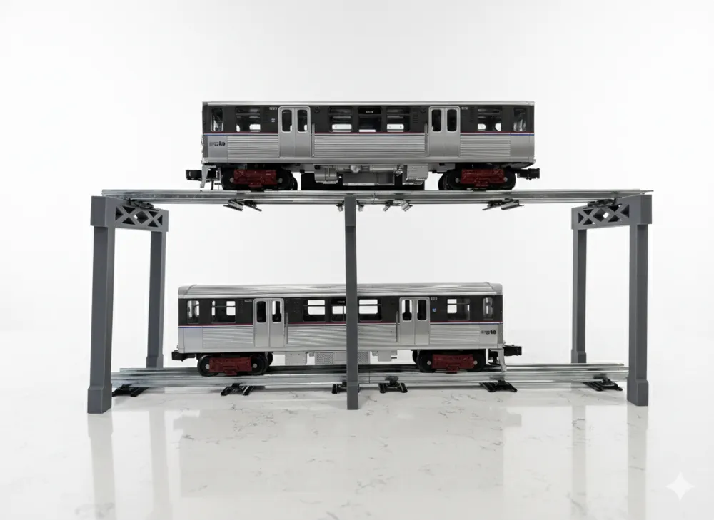 Girder Style Single Track Trestle - Free 3D Print Model - MakerWorld