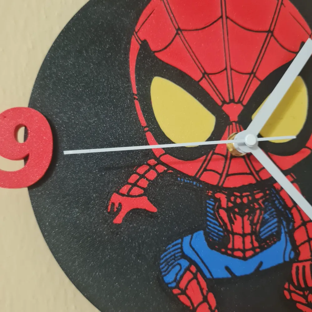 spiderman clock by dvdgln00gt - MakerWorld