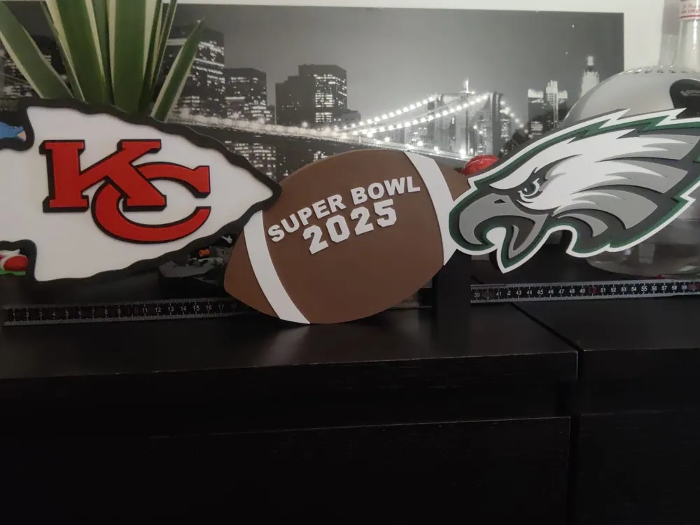 Superbowl 2025 Kansas City Chiefs Vs. Eagles by ruBBeLdieKaTz - MakerWorld