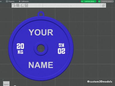 Customizable Weight Plates | Calibrated Plates by custom3dmodels ...