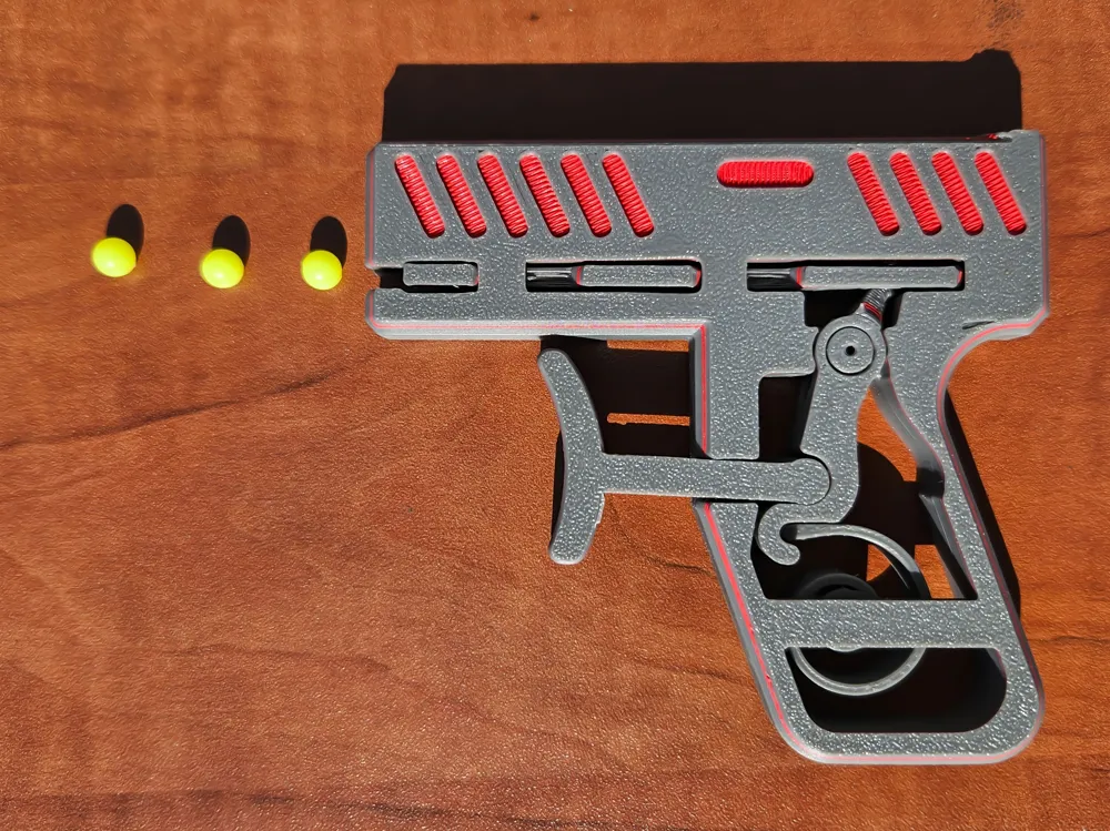 Combat BB Gun 14 balls - Free 3D Print Model - MakerWorld