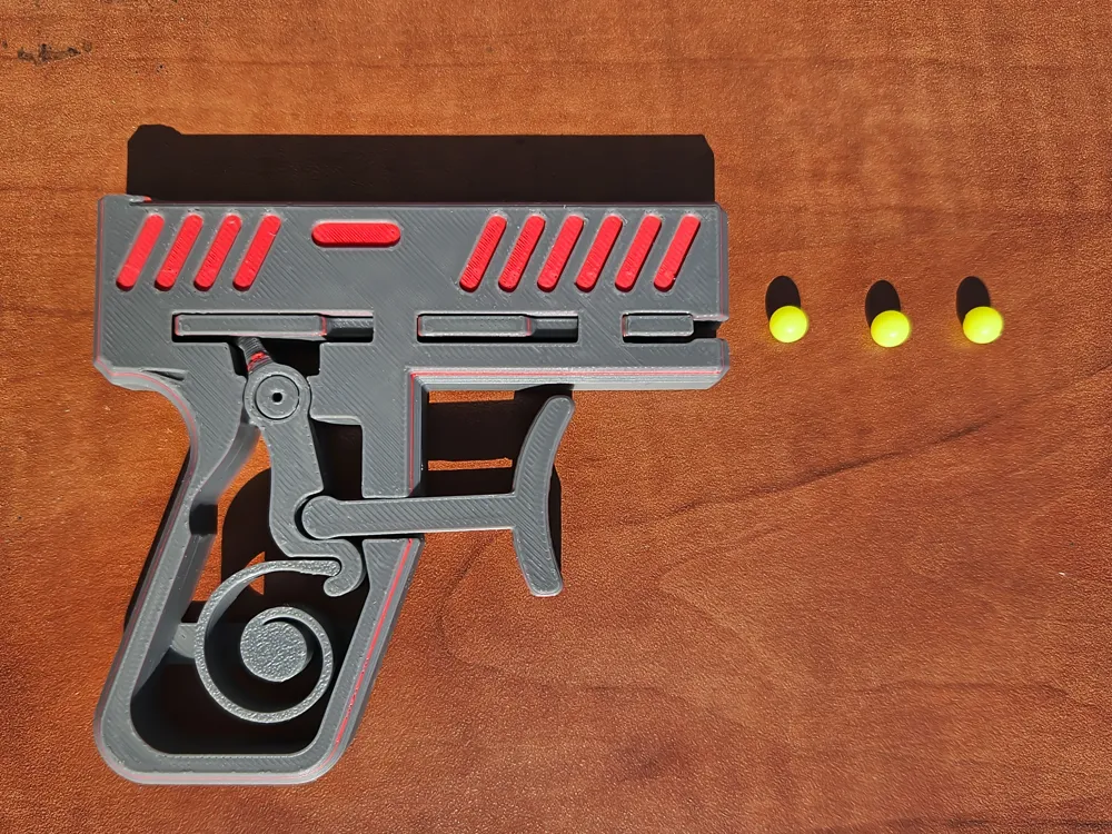 Combat BB Gun 14 balls - Free 3D Print Model - MakerWorld