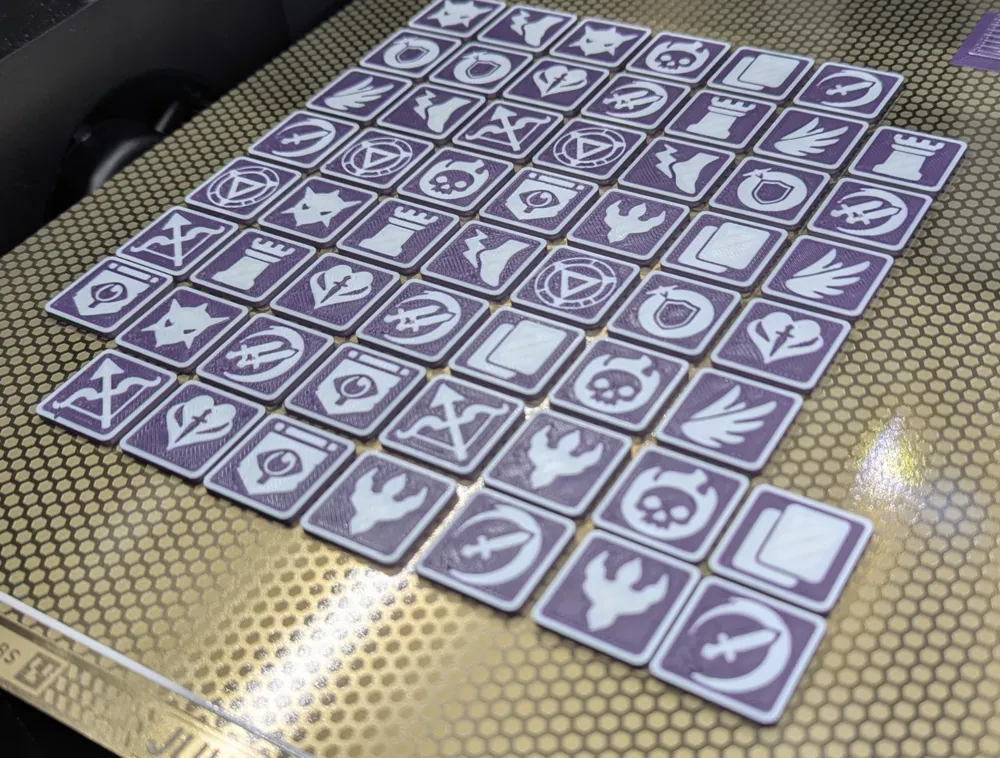 MTG Ability Tokens w Icons & Text - 20x20mm - Free 3D Print Model ...