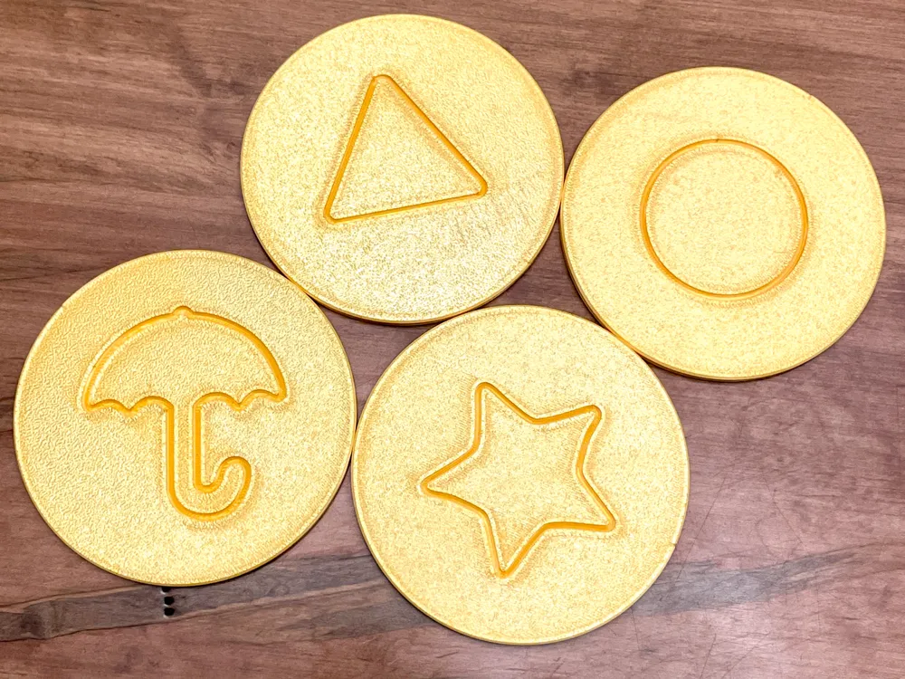 Squid Game - Dalgona Cookie Coasters by STACK3D DESIGNS - MakerWorld