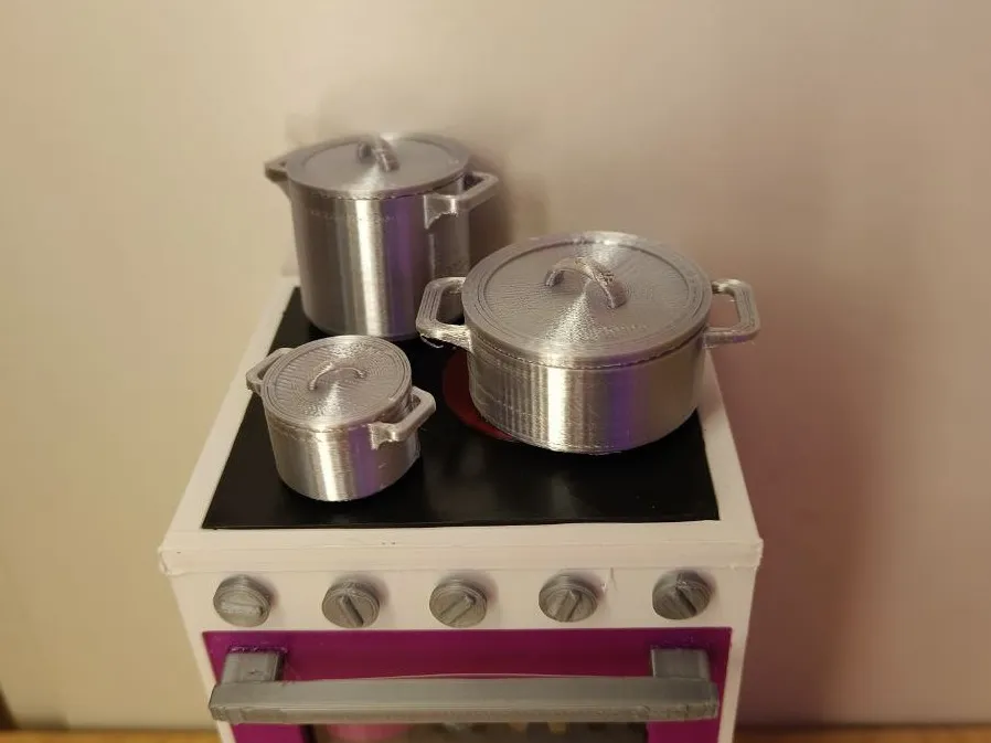 Miniature stainless steel pot by Lentao84 MakerWorld: Download Free 3D ...