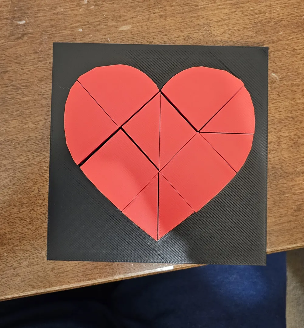 Heart Puzzle - Free 3D Print Model - MakerWorld