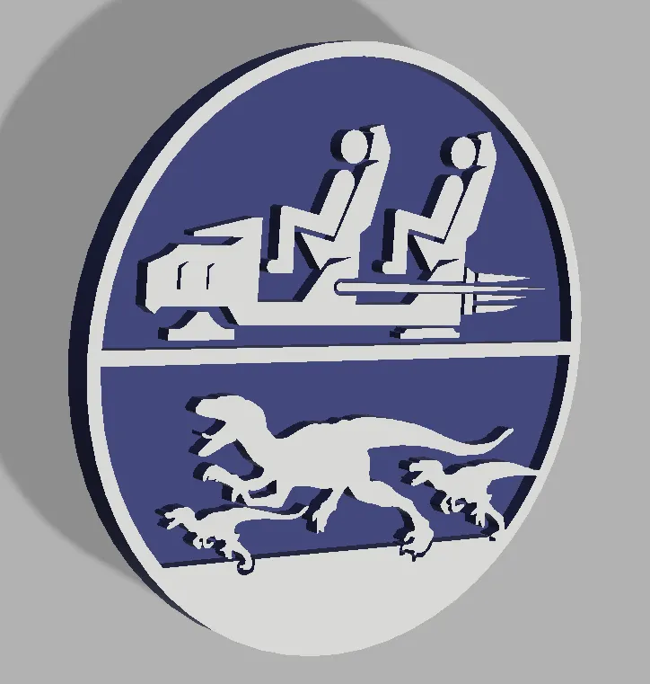 Velocicoaster Coin-Style Wall Art Sign (Fan Art) - Free 3D Print Model ...